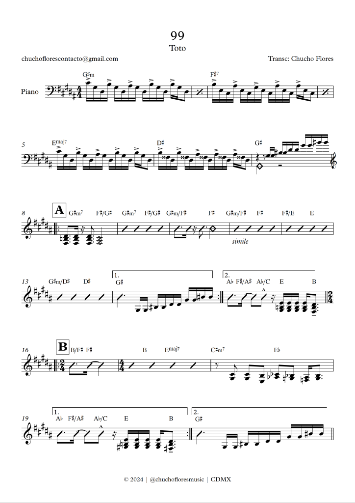 99 - Toto - Chucho Flores Music
